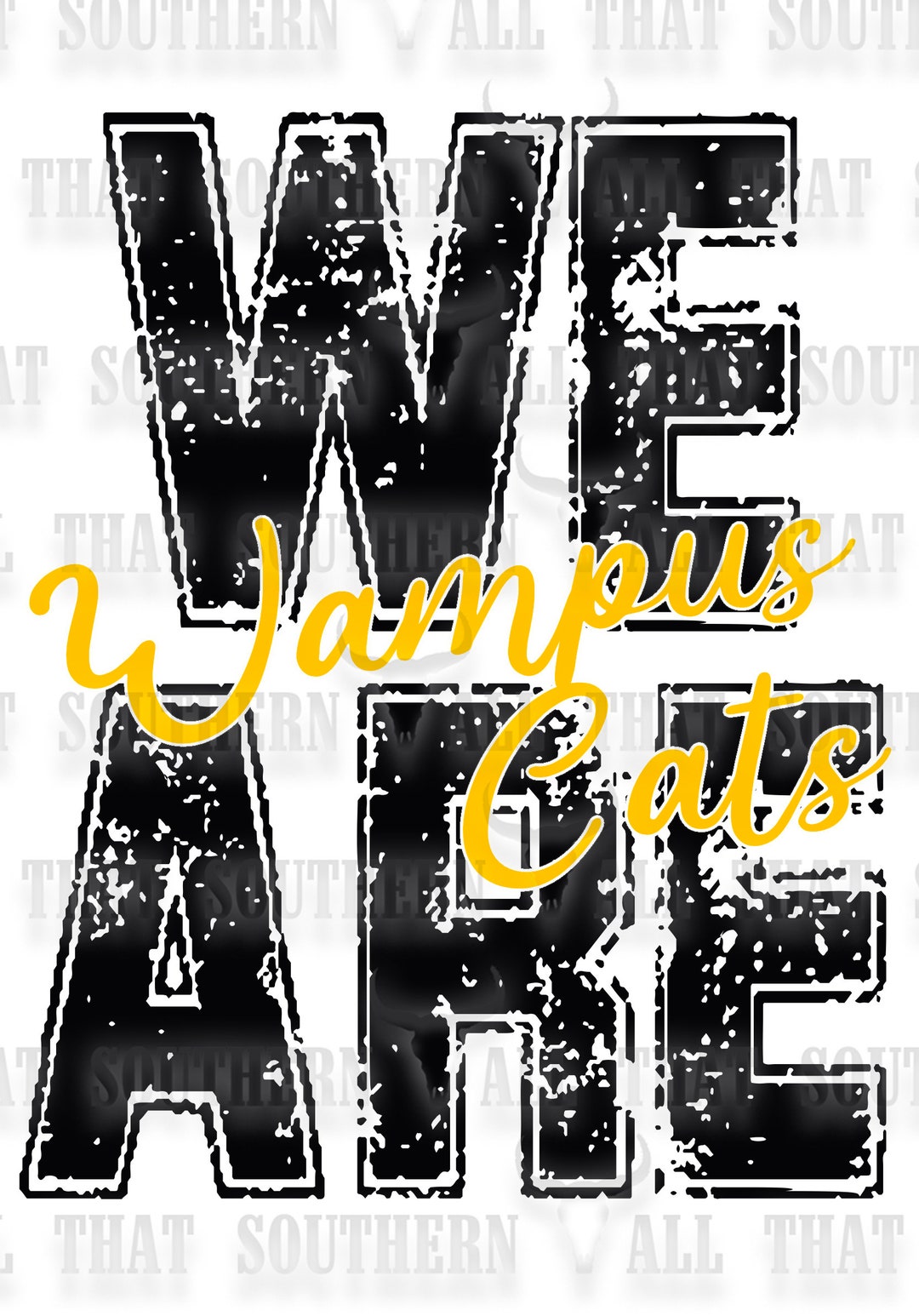 We Are Wampus Cats Png Distressed Png (digital Download Only) for ...