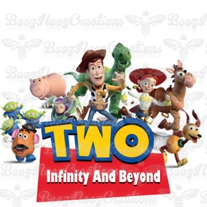 Two Infinity and Beyond Toy Story PNG (digital Download Only) 2nd Birthday - Etsy