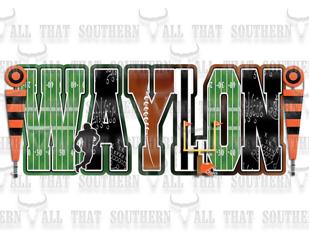 Waylon Football Png Birthday (digital Download Only) - Etsy