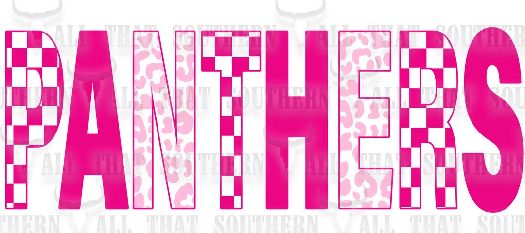 Pink Out Panthers Png Breast Cancer Awareness (digital Download Only ...