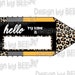 Leopard Pencil Name Tag Png (digital Download Only) for Student/teacher ...