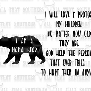 Mama Bear Front/back Pocket Png (digital Download Only) for Sublimation ...