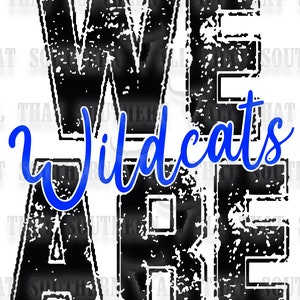 We Are Wildcats Png Distressed (digital Download Only) for Sublimation ...