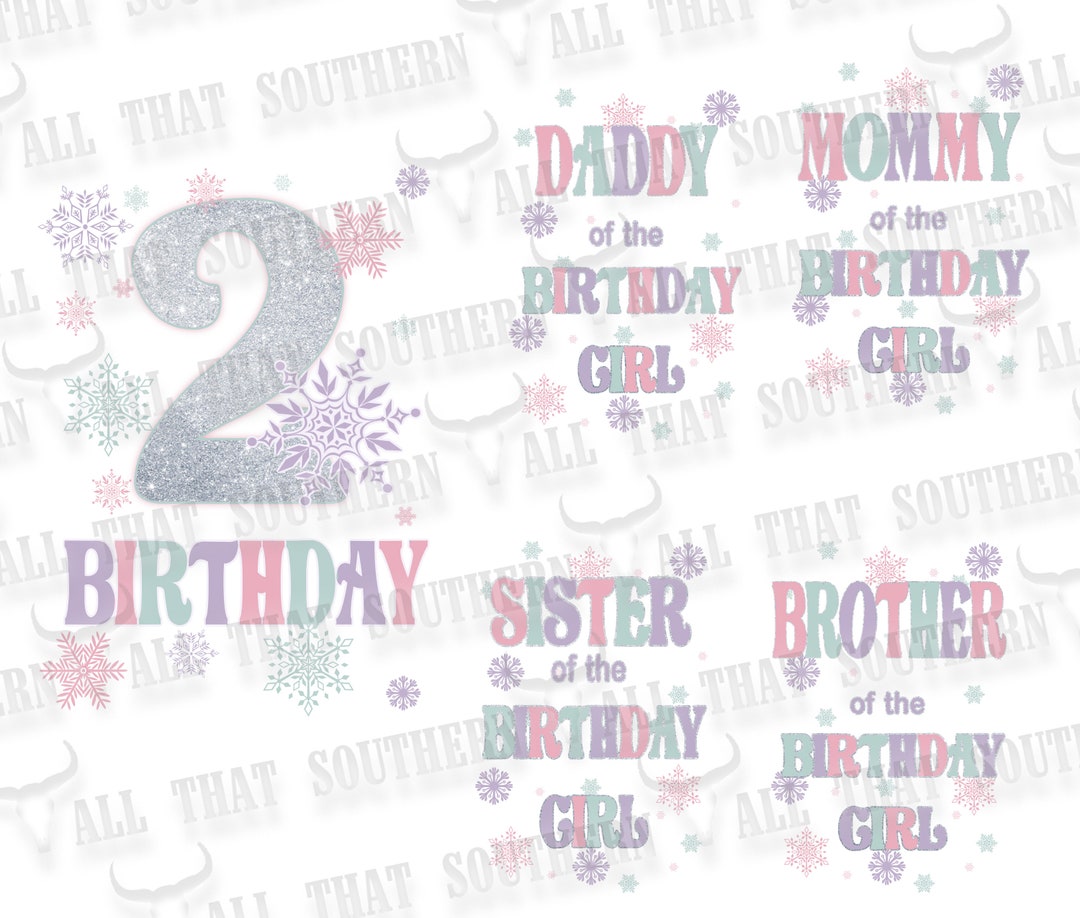 2nd Pastel Winter Wonderland Family Pack PNG Files ( Digital Download ...