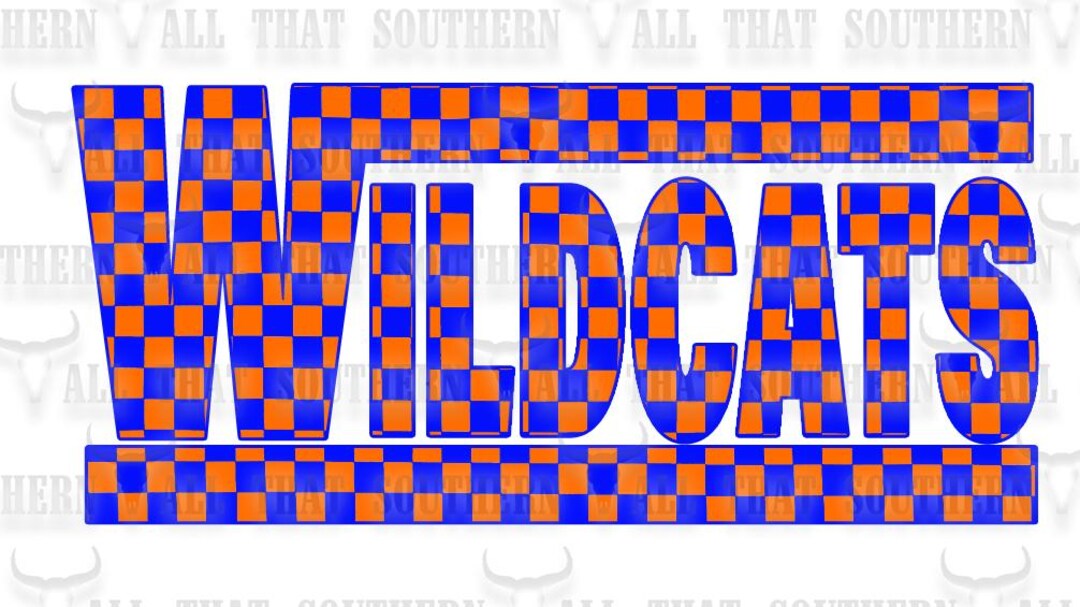 Wildcats Png (digital Download Only) Blue and Orange - Etsy