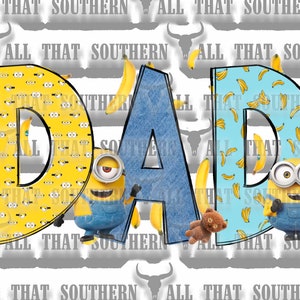 Dad Png Mi-nion (digital Download Only) for Sublimation - Etsy