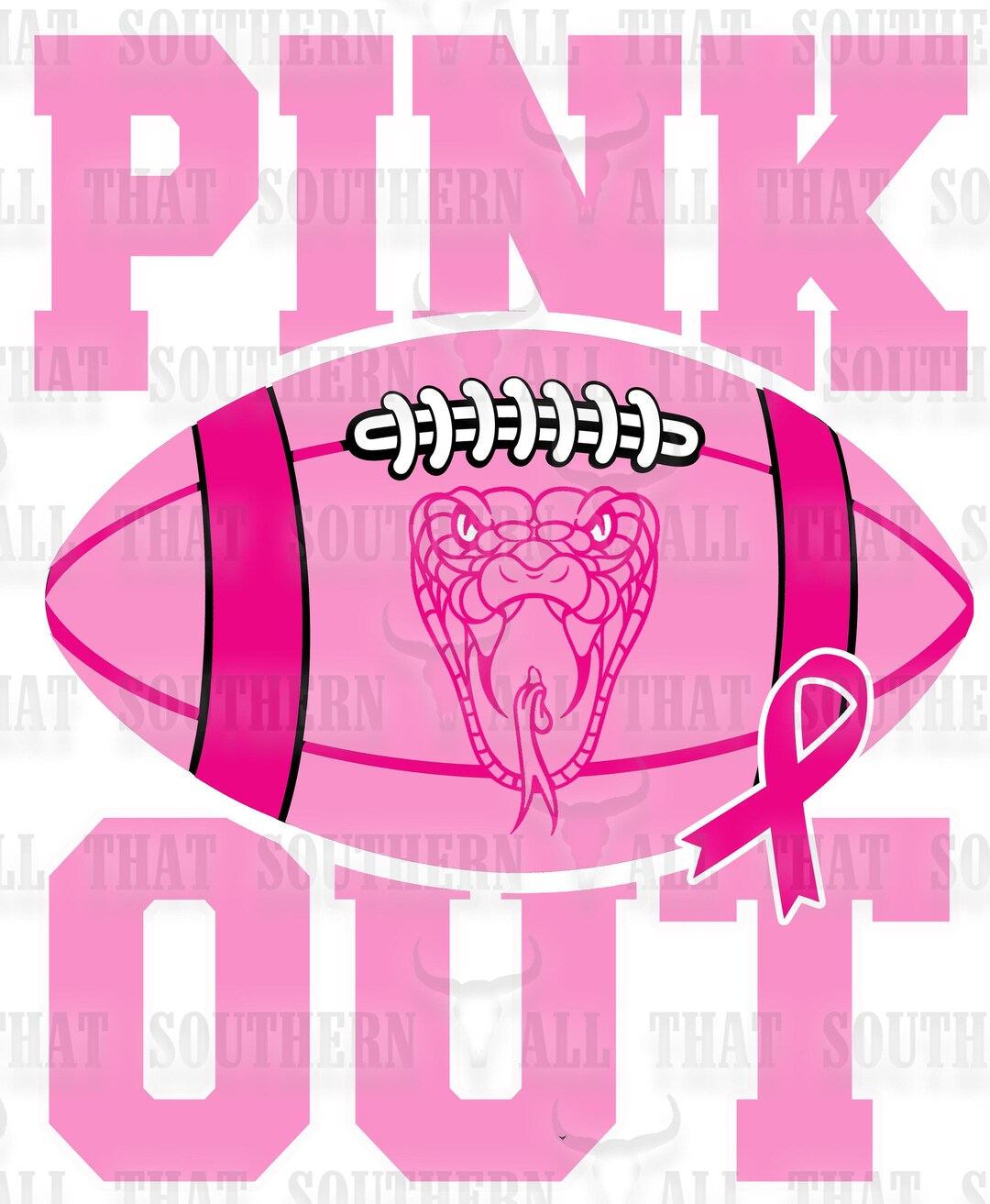 Pink Out Football Rattlers Png (digital Download Only) - Etsy