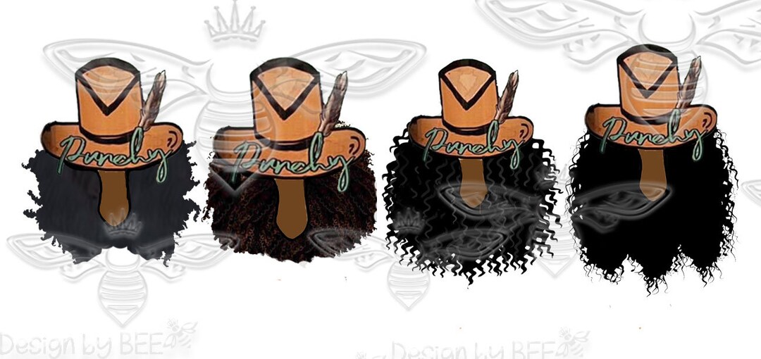 African American Punchy Western Design Png (digital Download Only) - Etsy