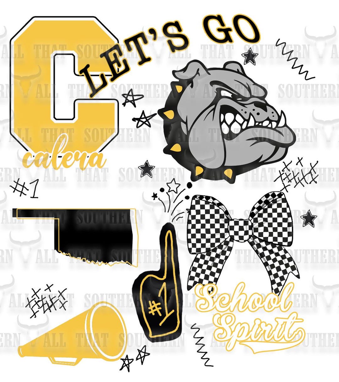 Calera Bulldogs Png (digital Download Only) - Etsy