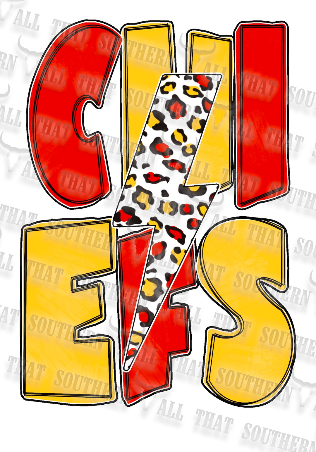 Chiefs Png (digital Download Only) for Sublimation, Bubble Letters ...