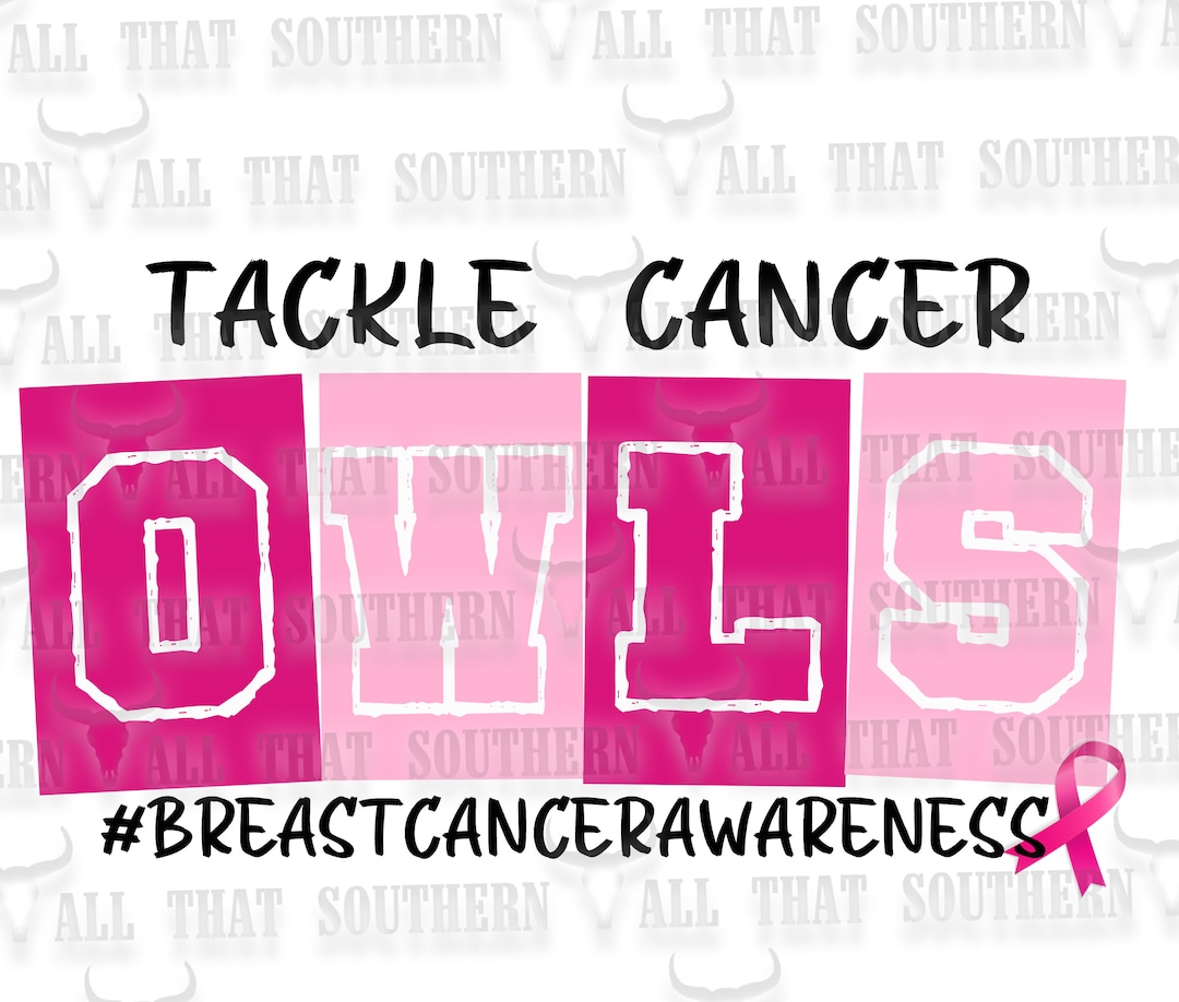 Tackle Cancer Owls PNG (digital Download Only) for Sublimation - Etsy