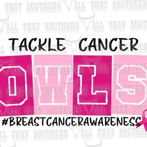Tackle Cancer Owls PNG (digital Download Only) for Sublimation - Etsy