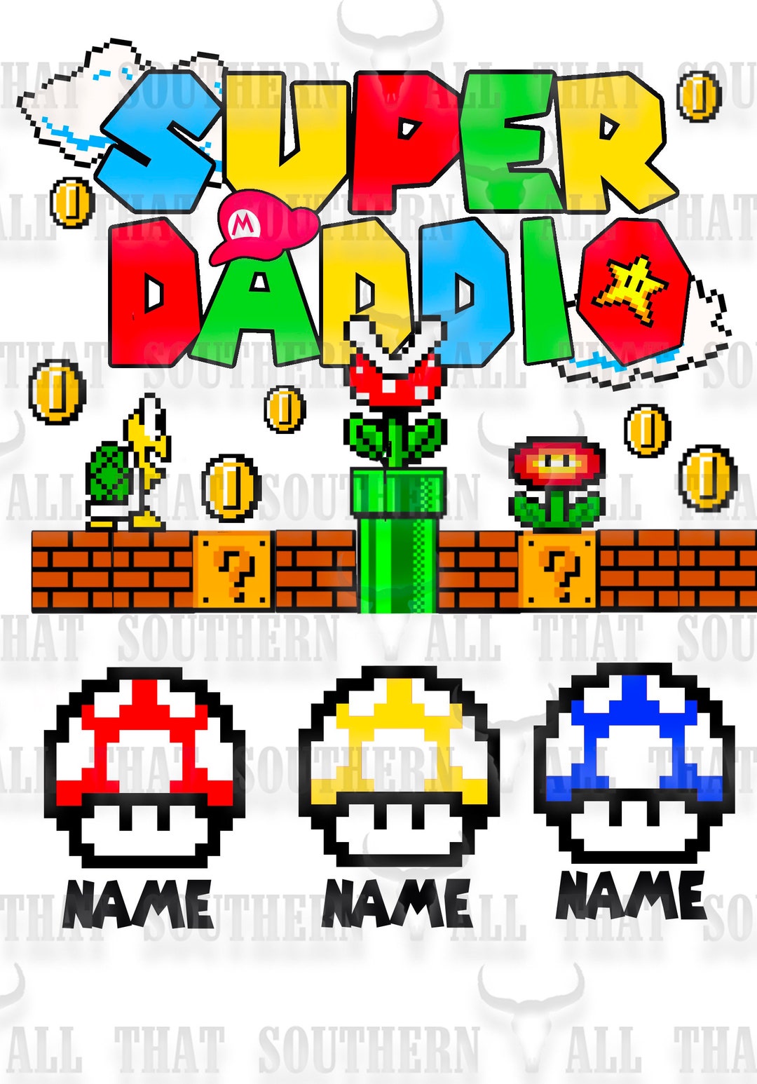 Super Daddio Png (customizable on Request) Father's Day Design (digital ...