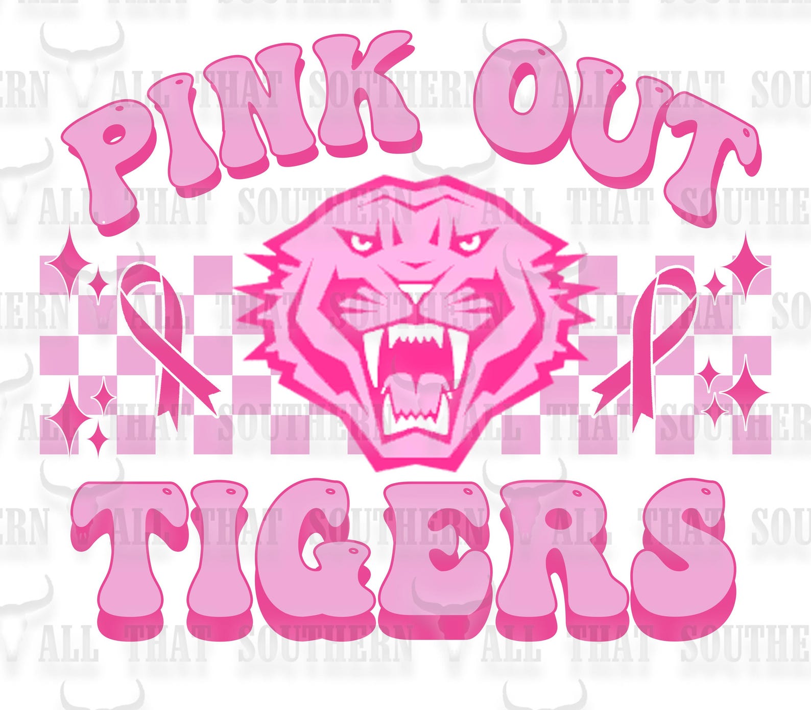 Pink Out Tigers Png (digital Download Only) - Etsy