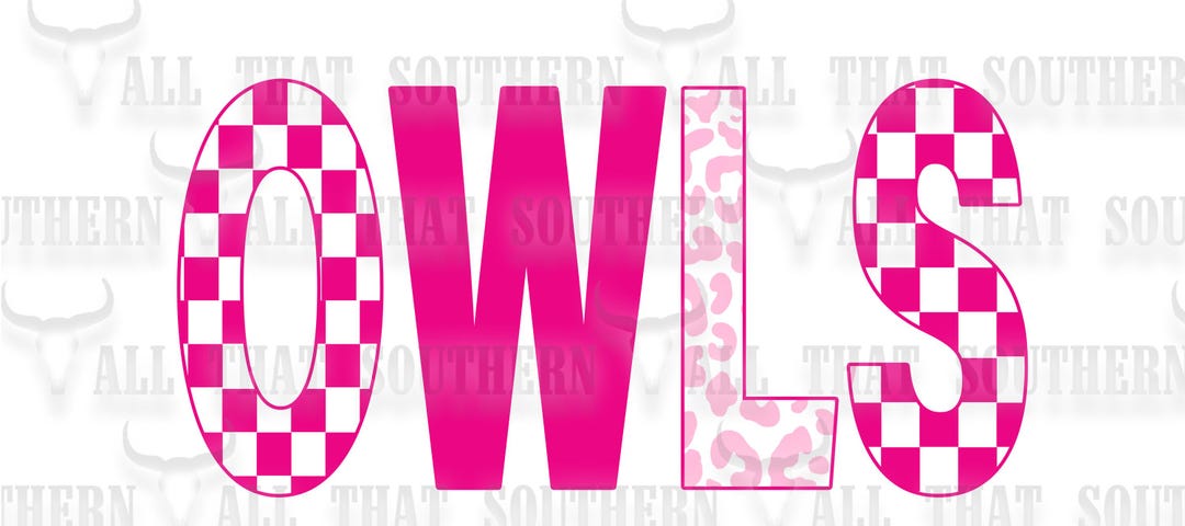 Pink Out Owls Png Breast Cancer Awareness (digital Download Only) - Etsy