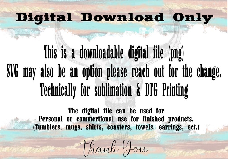 Cow Print Sunflower Design PNG digital Download Only - Etsy