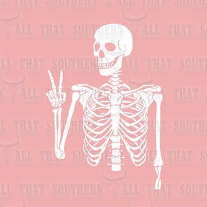 Peace Sign Skeleton Png (digital Download Only) - Etsy