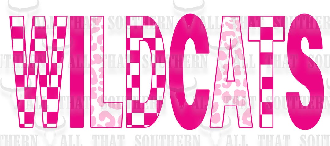 Pink Out Wildcats Png Breast Cancer Awareness (digital Download Only ...