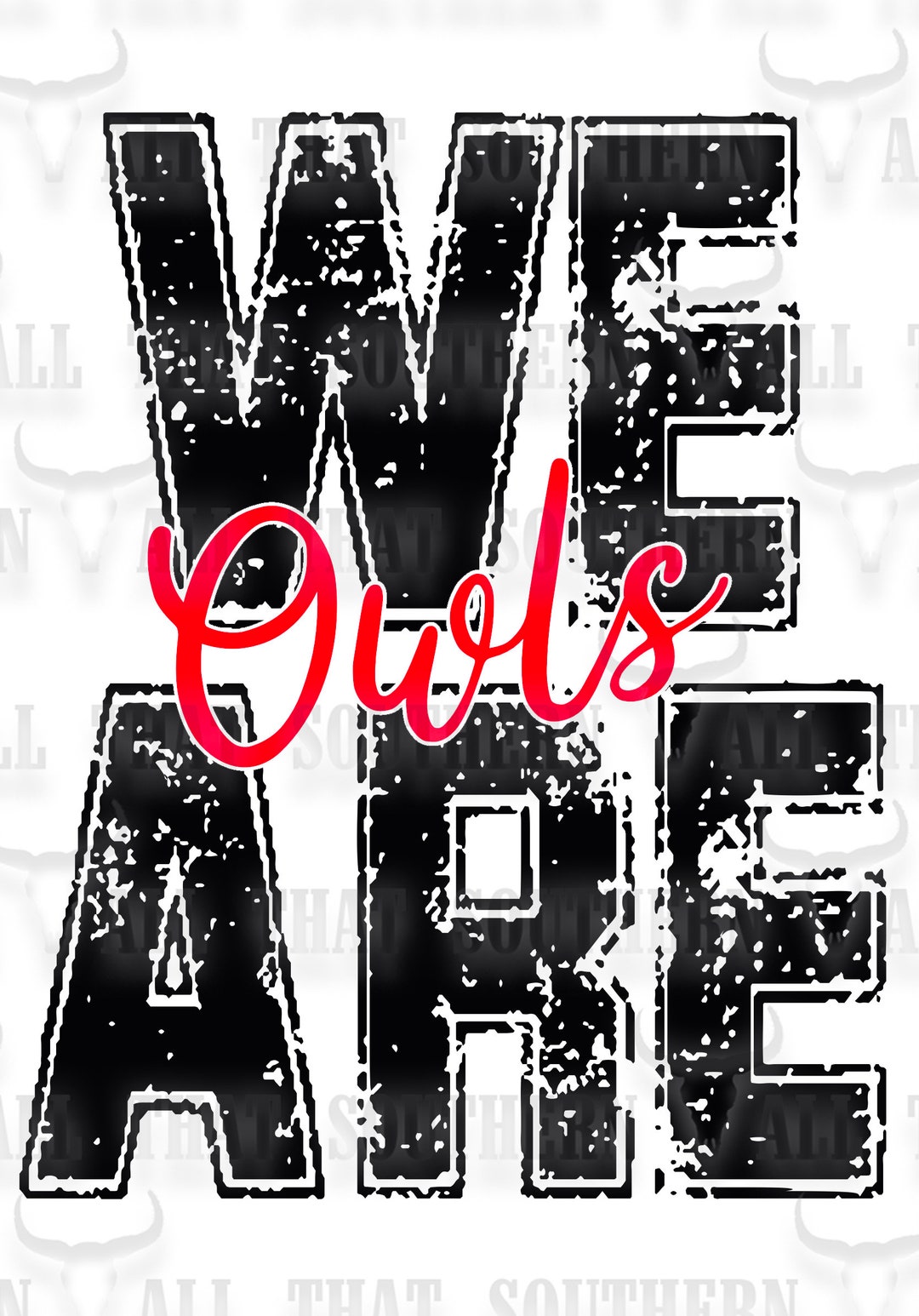 We Are Owls Png (digital Download Only) for Sublimation RED - Etsy