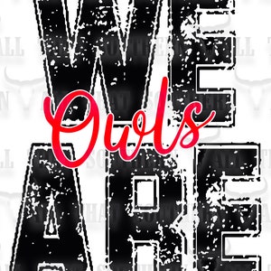 We Are Owls Png (digital Download Only) for Sublimation RED - Etsy