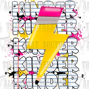 Kinder *back to School* Png (digital Download Only) for Sublimation - Etsy