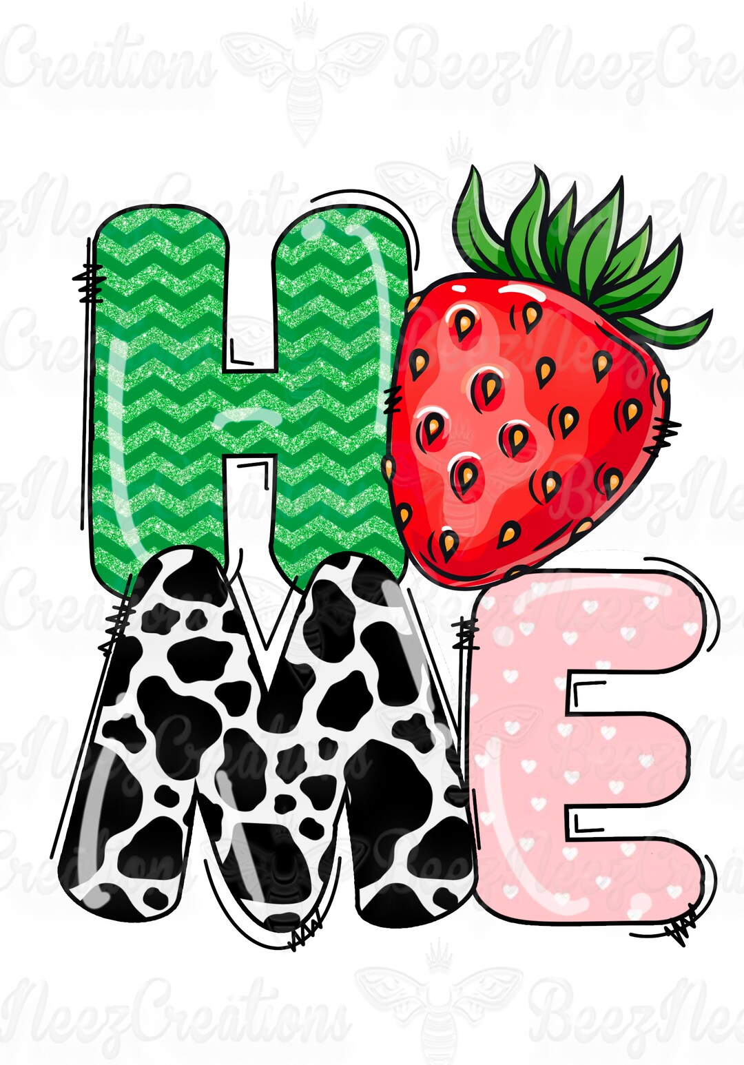 Home Cow Print Design PNG (digital Download Only) Freebee in Download ...