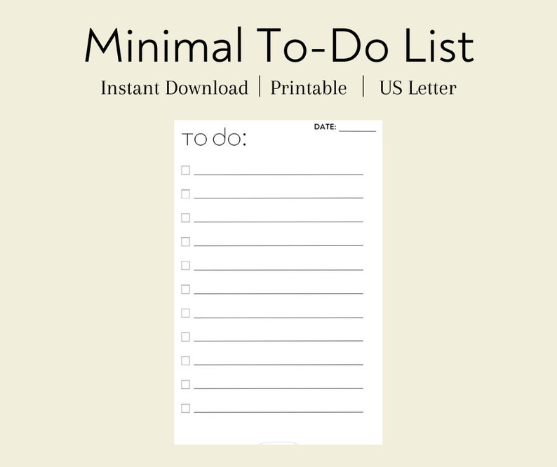 To Do List, Blank to Do List, Tasks, List, Checklist, Blank Checklist ...