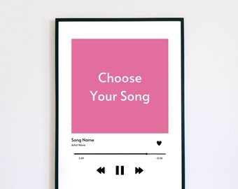 Spotify Custom Poster Print - Etsy