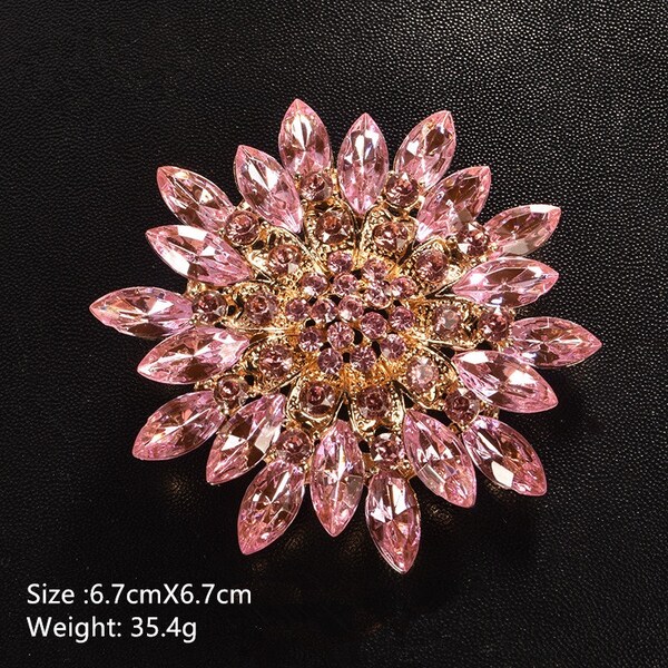 Crystal Brooch Pin - Etsy