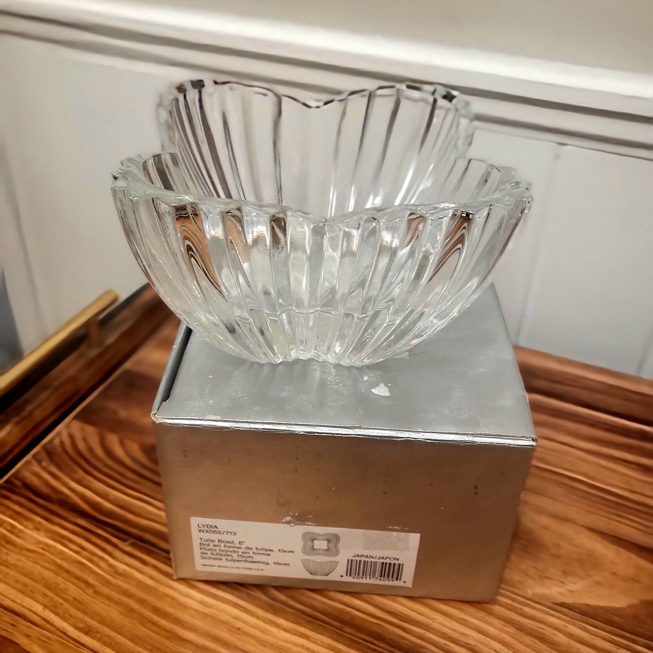 Mikasa Crystal lydia Tulip Votive Potpourri Bowl - Etsy