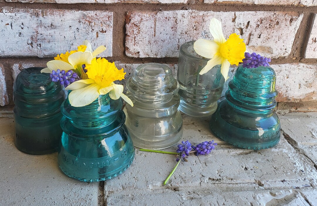Vintage Glass Insulators, Assorted Variety - Etsy