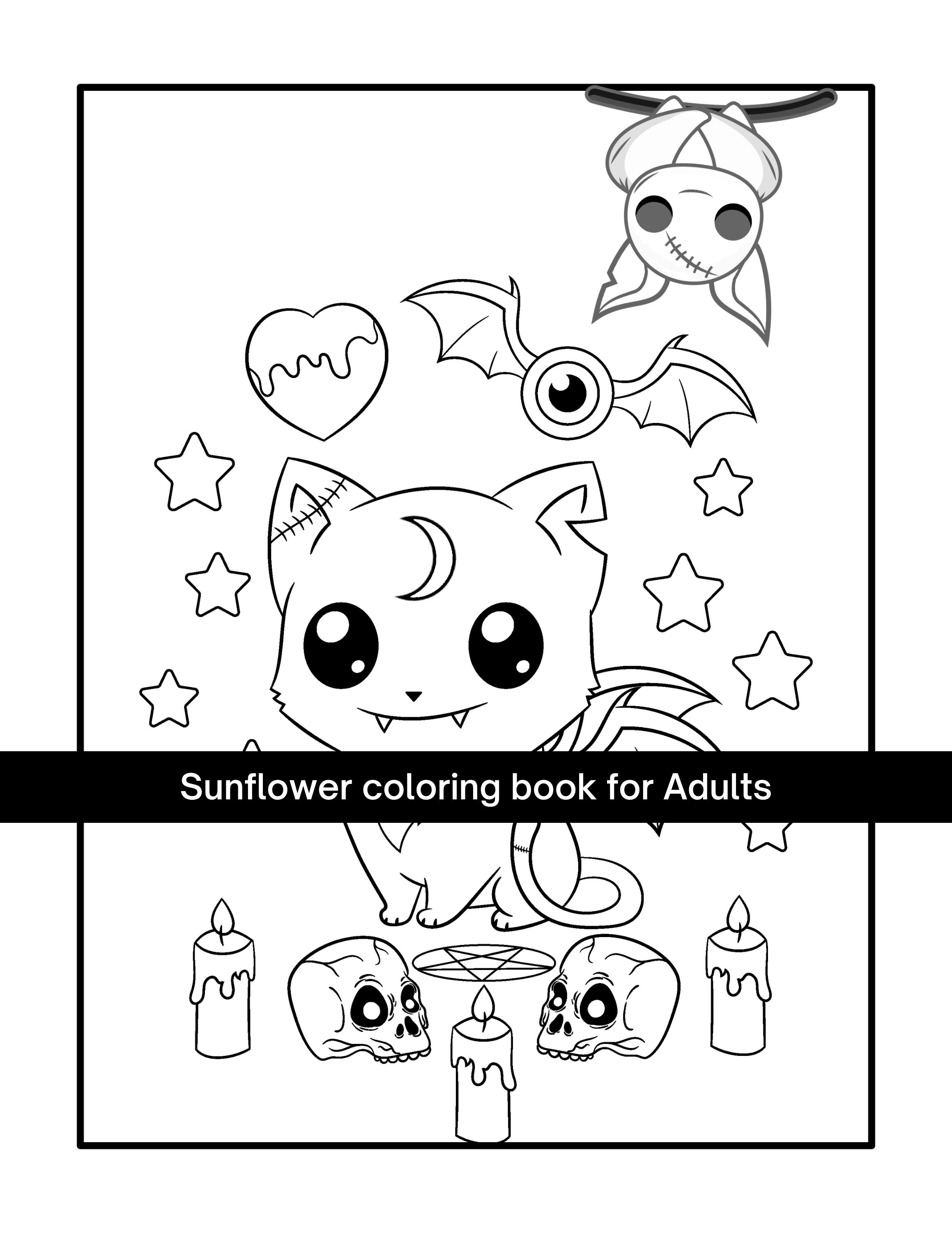 Creepy Kawaii Coloring Book - Etsy