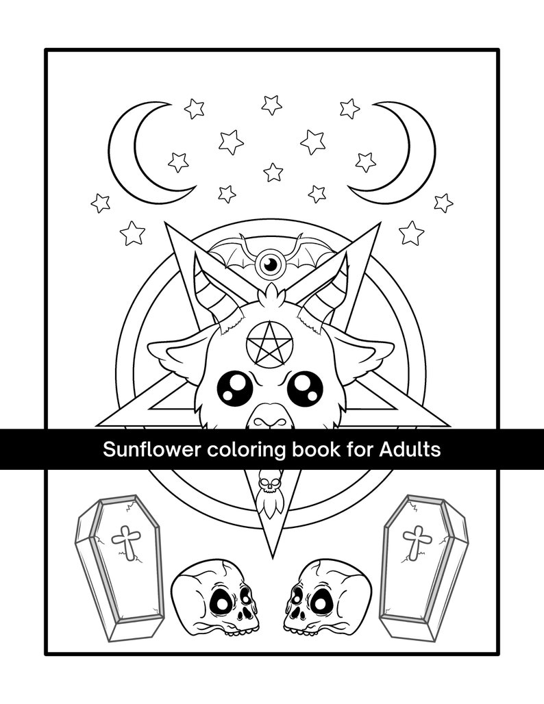 Creepy Kawaii Coloring Book - Etsy