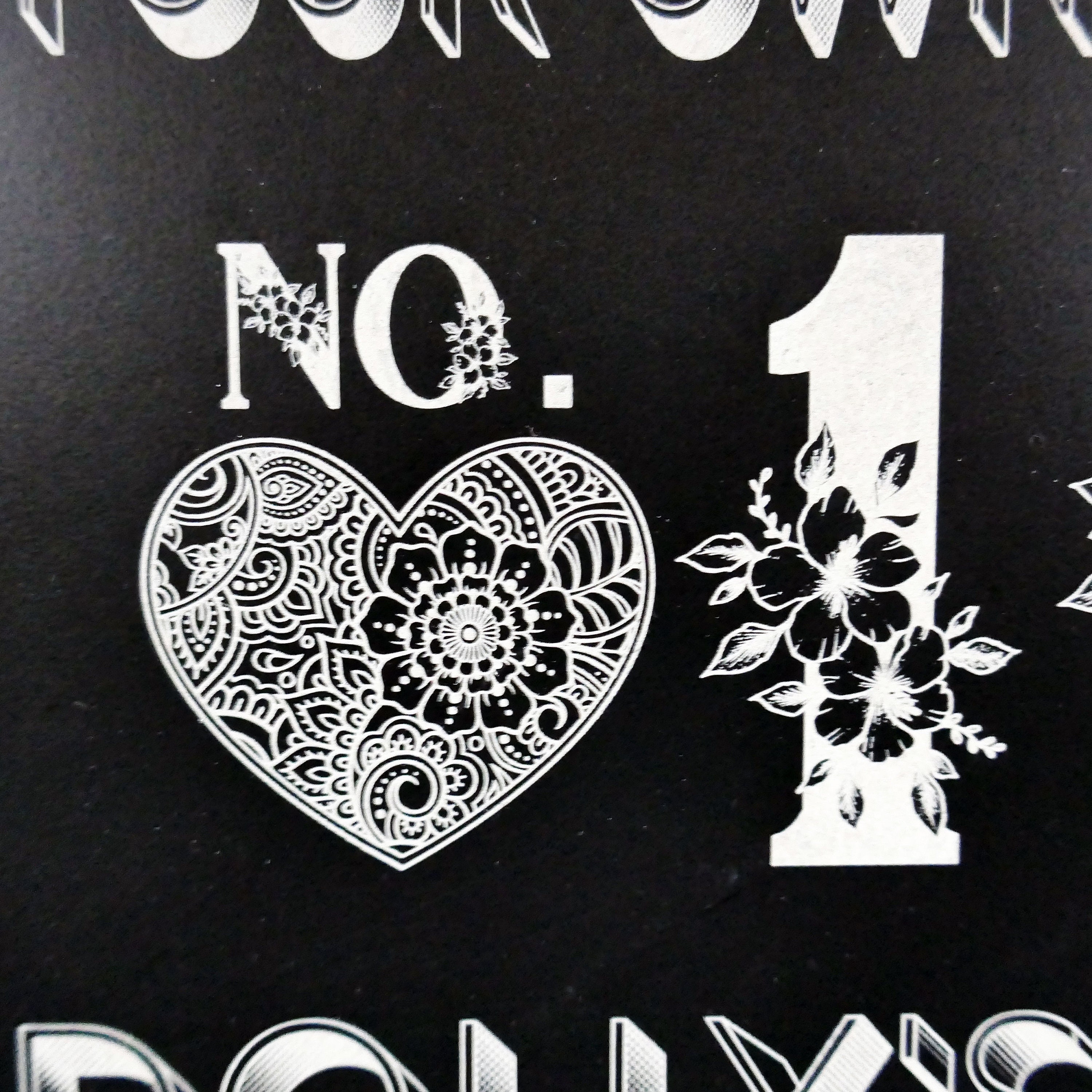 House Sign Laser Engraved Slate 30cm X 15cm X 1cm Lasered With Your Own ...