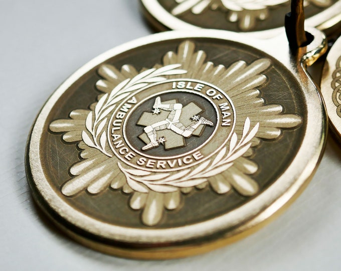 Laser Engraved Solid Brass Key Fob & Key Ring - Personalised With Your ...