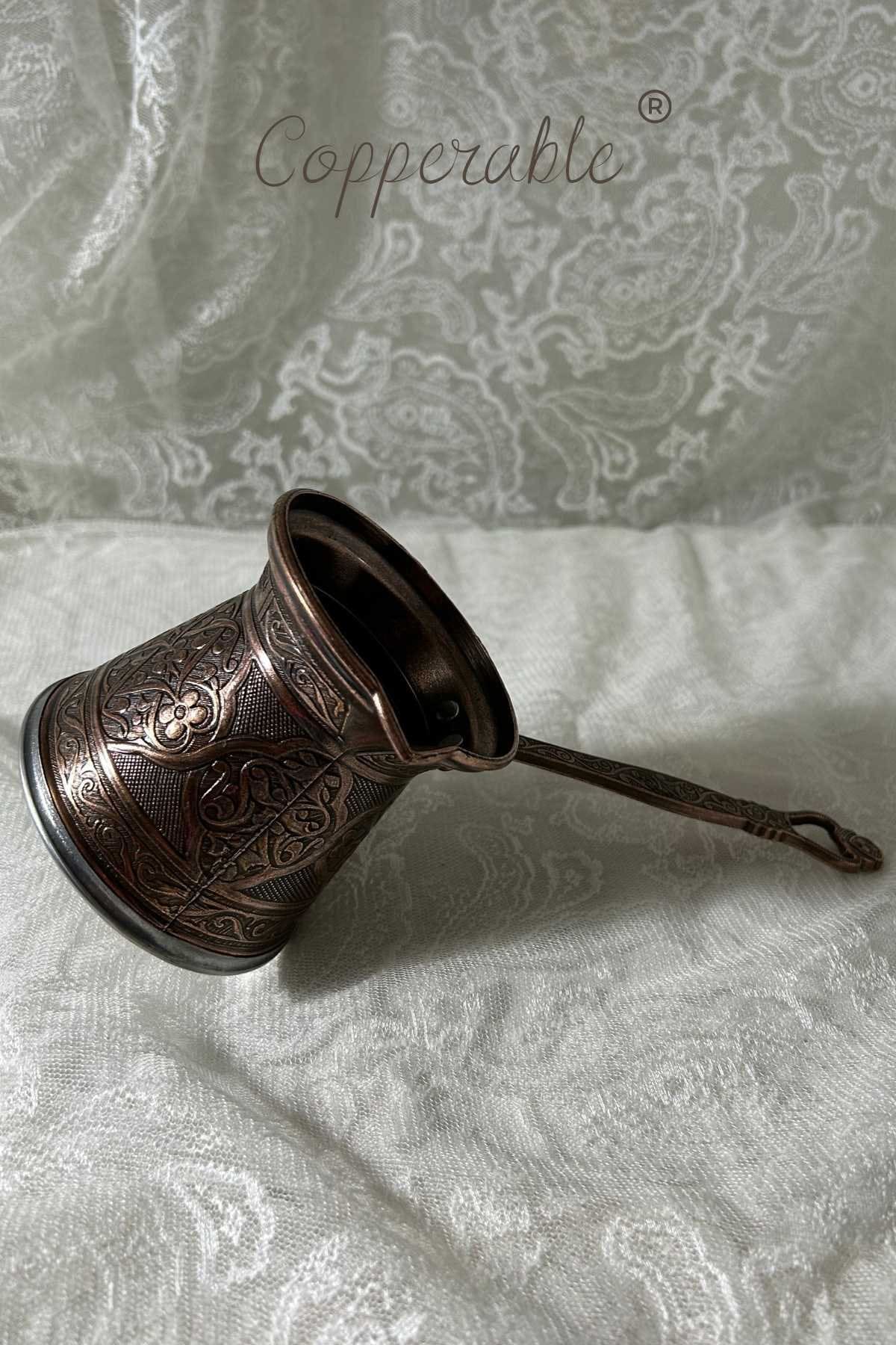 Authentic and Traditional Patterned Cast Iron Coffee Pot Turkish İbrik ...