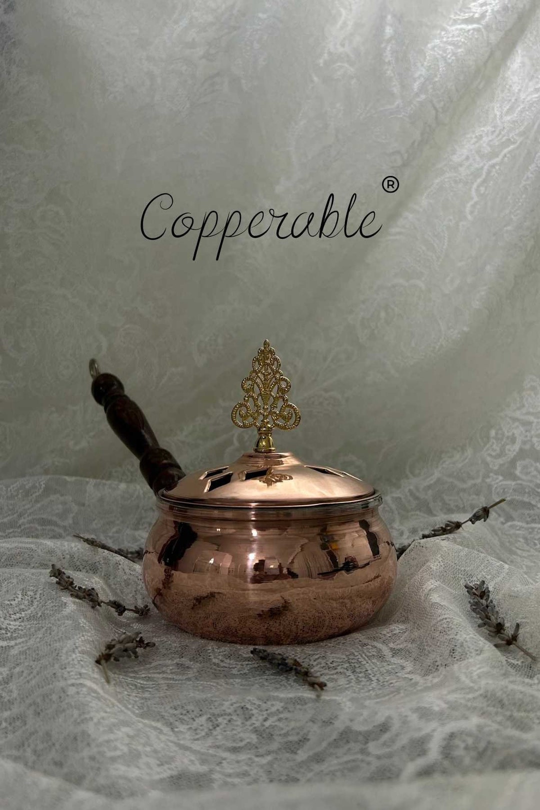 Handmade Authentic Copper Censer Incense Holder, Meditation Tool ...