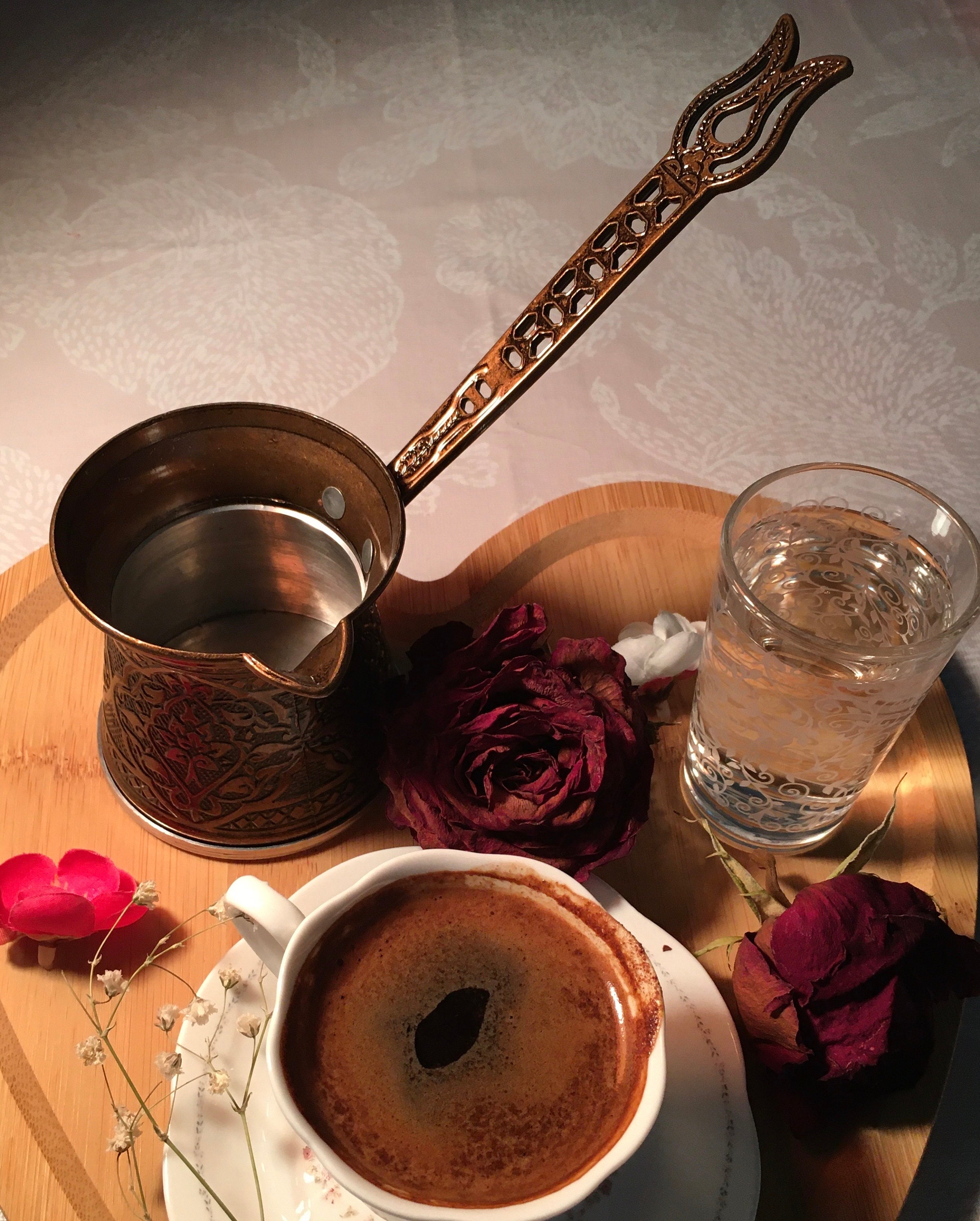 Authentic and Traditional Patterned Cast Iron Coffee Pot Turkish İbrik ...