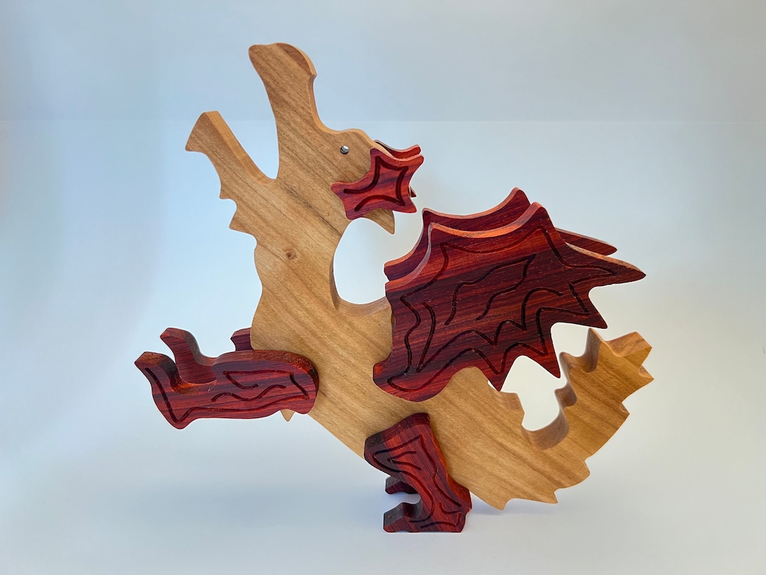 Wooden Elemental Dragon - Etsy