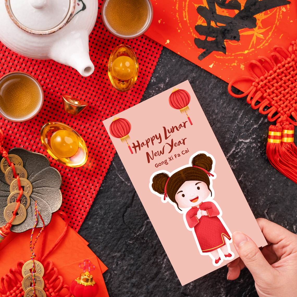 Printable Imlek Chinese New Year Gift Money Envelope Cute, Amplop Imlek ...