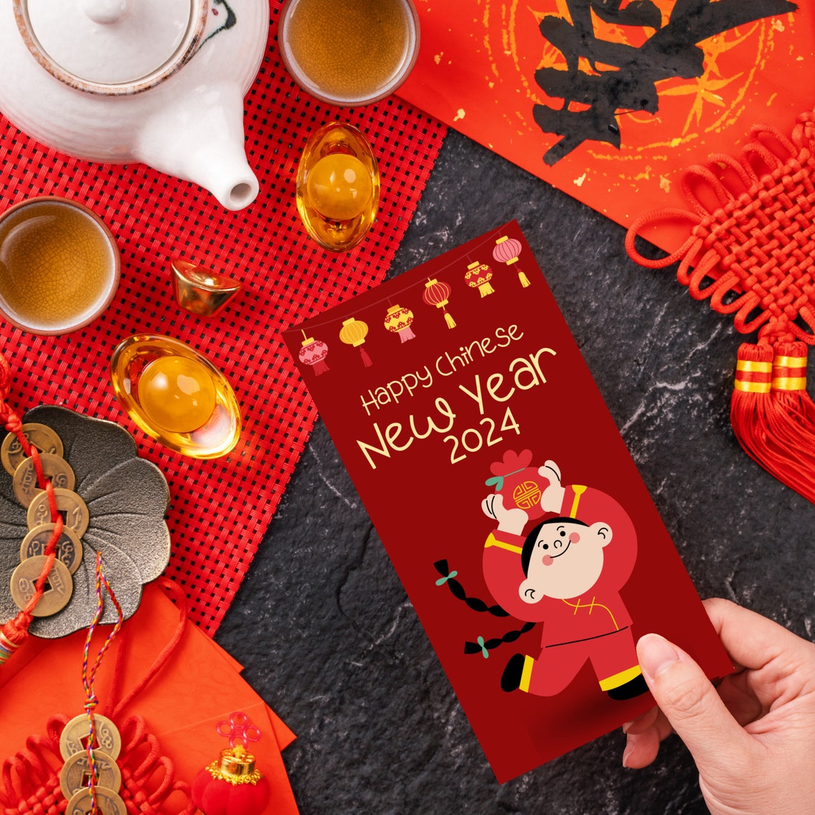 Printable Imlek Chinese New Year Gift Money Envelope Cute, Amplop Imlek ...