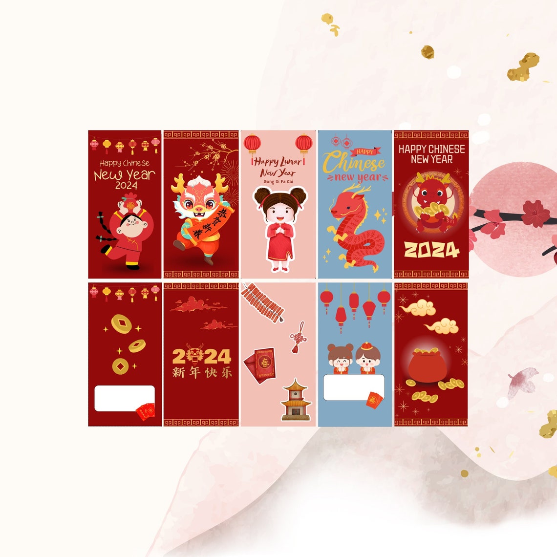 Printable Imlek Chinese New Year Gift Money Envelope Cute, Amplop Imlek ...