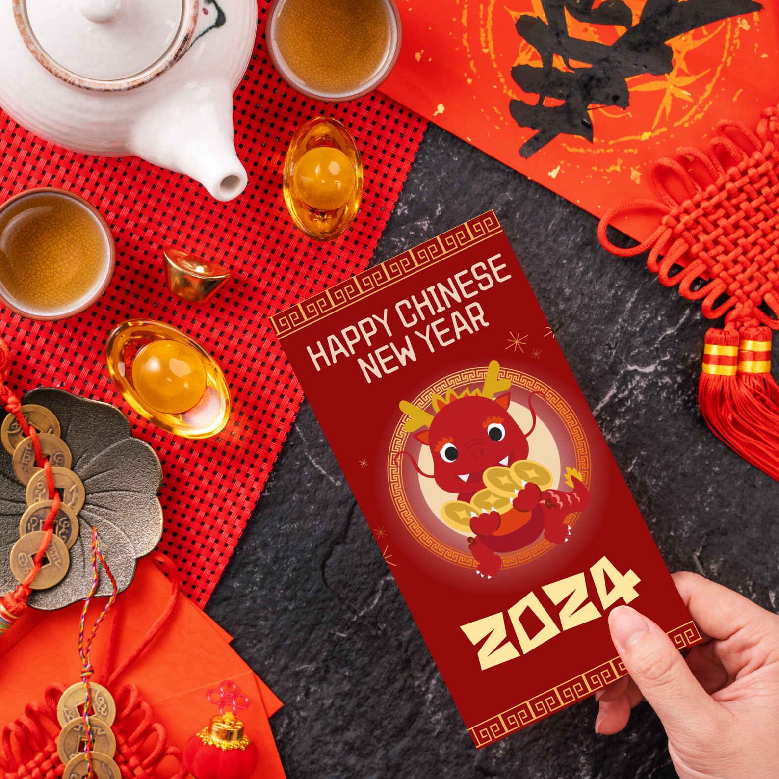 Printable Imlek Chinese New Year Gift Money Envelope Cute, Amplop Imlek ...
