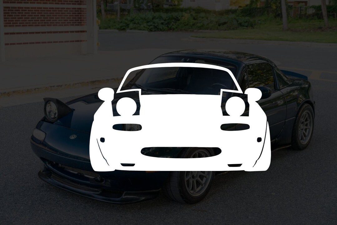 Miata Outline Decal Sticker - Etsy