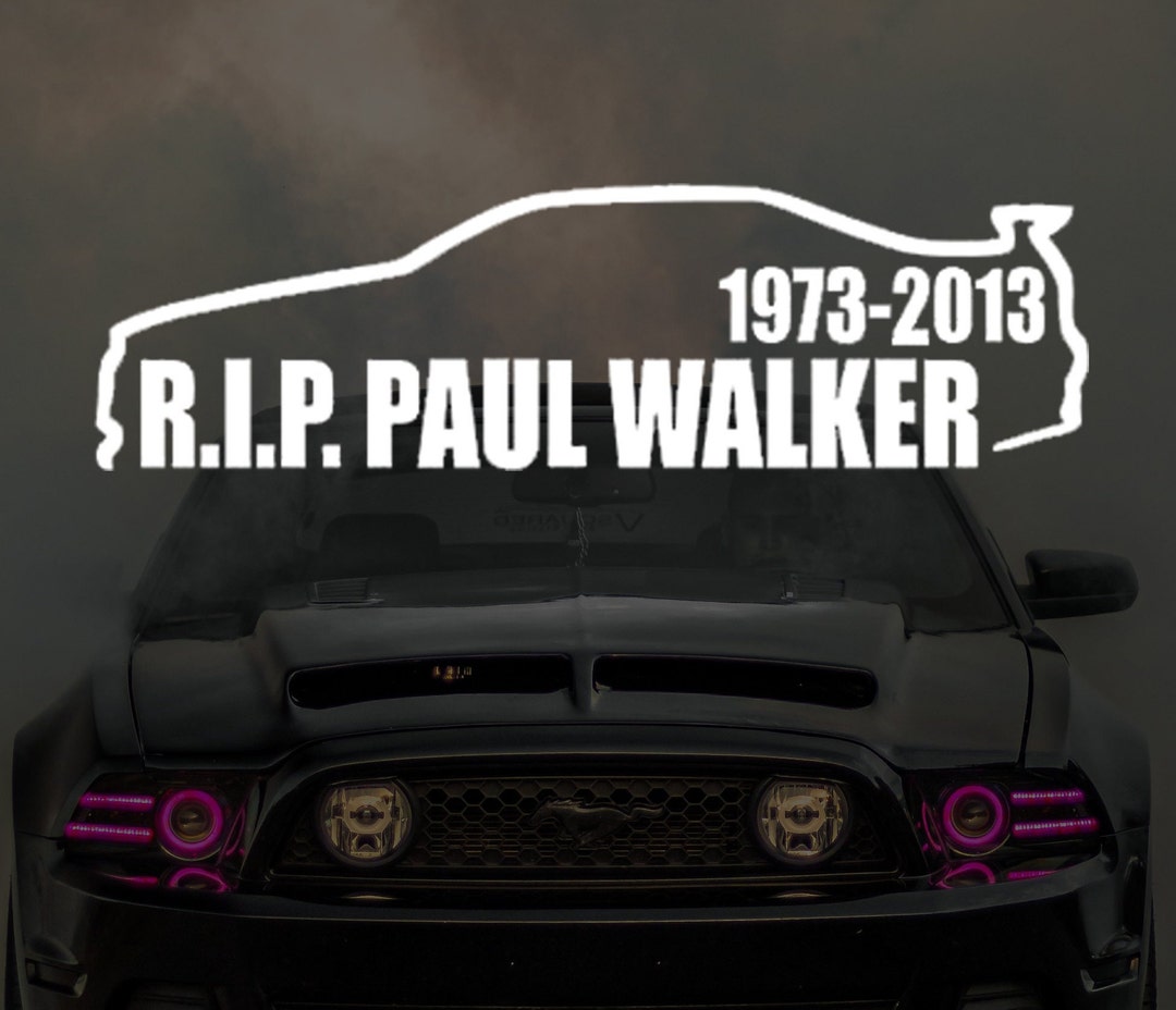 Rest in Peace Paul Walker Decal - Etsy