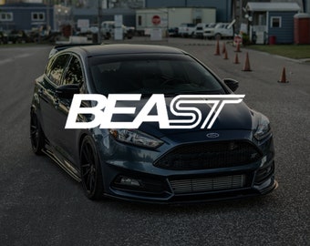 The BEAST Vinyl Decal Sticker DIESEL Truck JDM Car Turbo Boost - Etsy