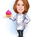Get Lady Baker Caricature Portrait From A Photo Funny Lady - Etsy