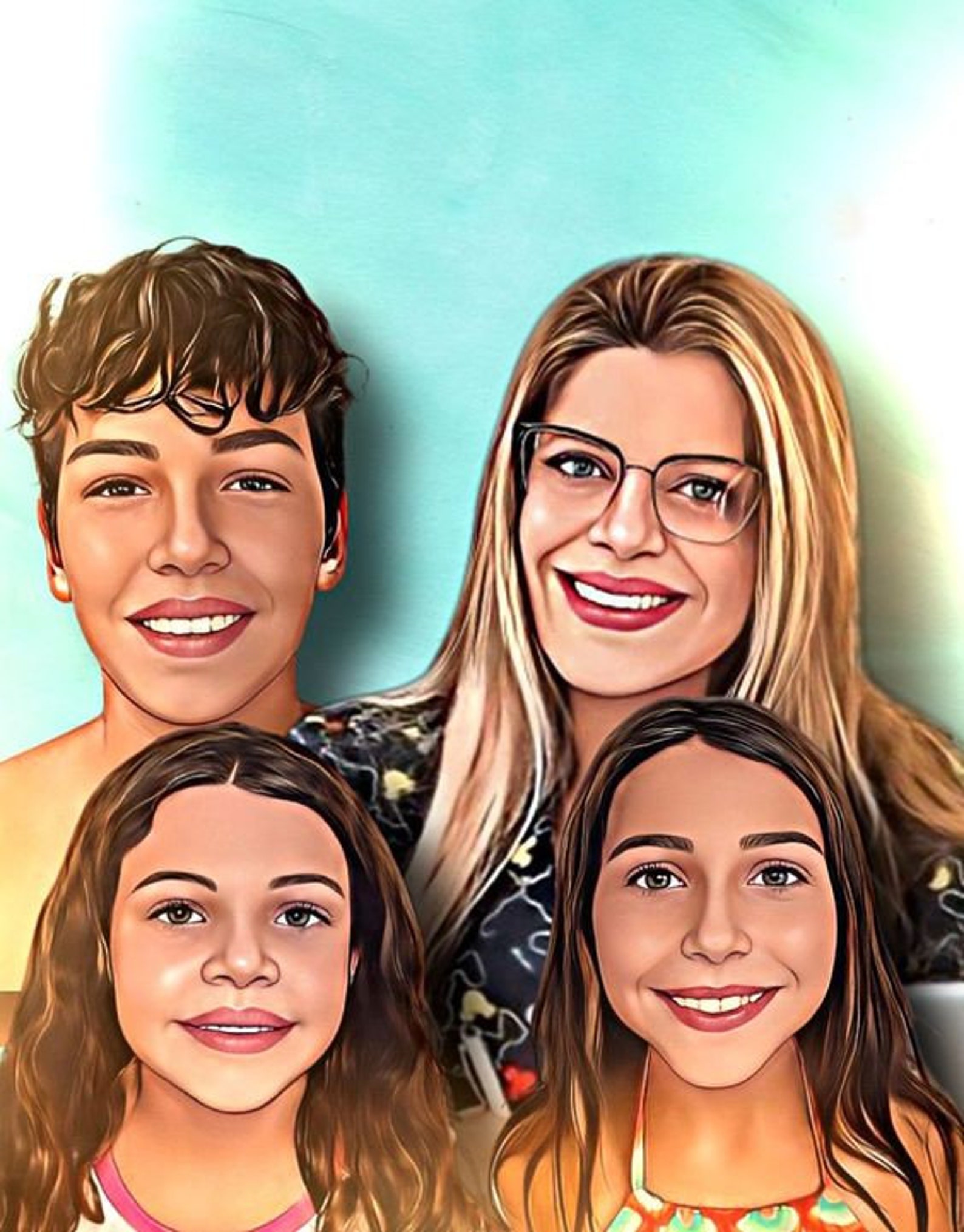 Custom Friends Cartoon, Gifts for Friends, Caricature Portrait ...