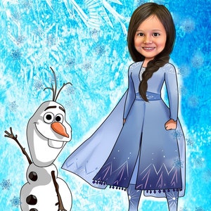 Get Your Own Princess Caricature,digital Artwork Illustration,gifts for ...