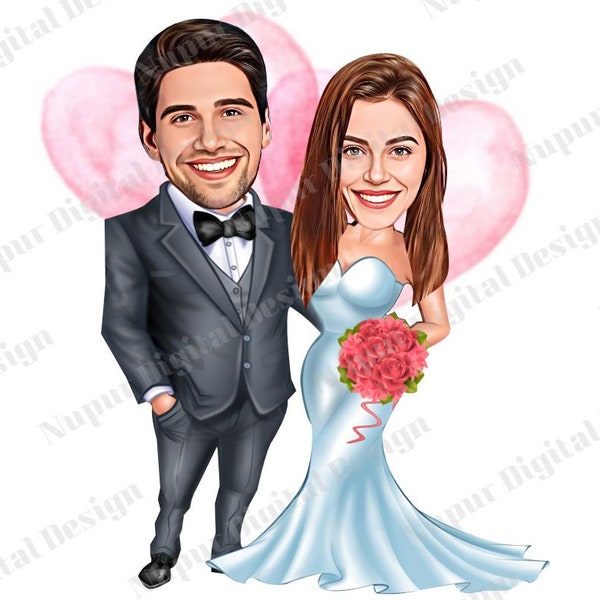 Caricature Marriage - Etsy